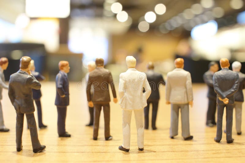 Fun of Mini People Business at the Meeting Stock Photo - Image of mini ...