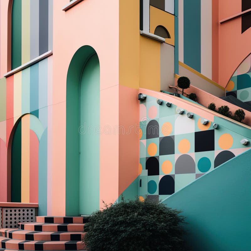 Charming Pastels and Lively Patterns Create an Unforgettable Facade on ...