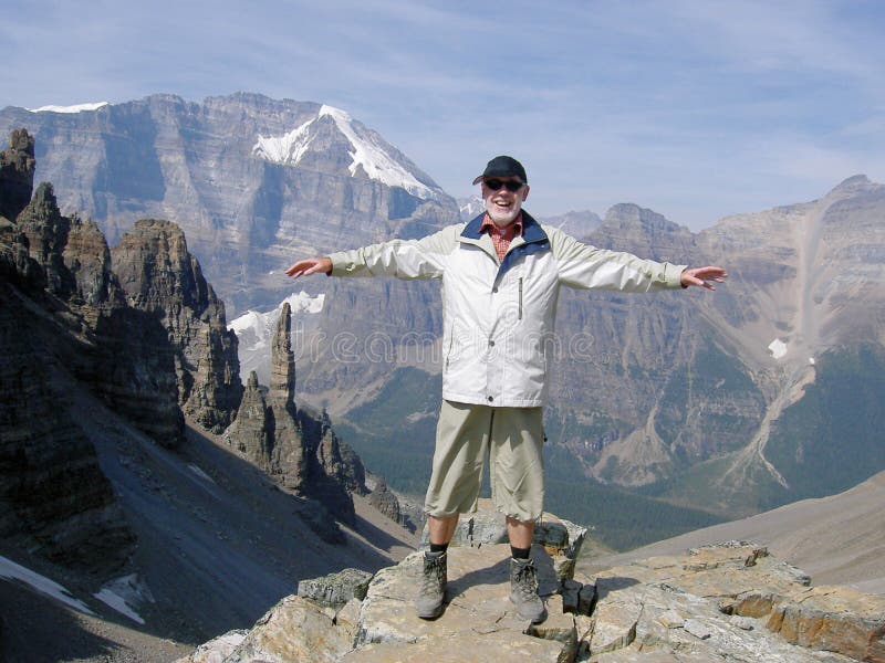 Fun in the mountains stock image. Image of funny, mature - 3303865