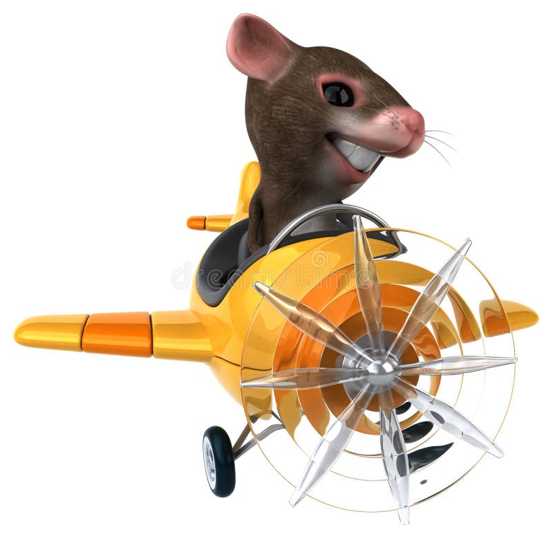 Fun mouse stock illustration. Illustration of aerial - 111930737