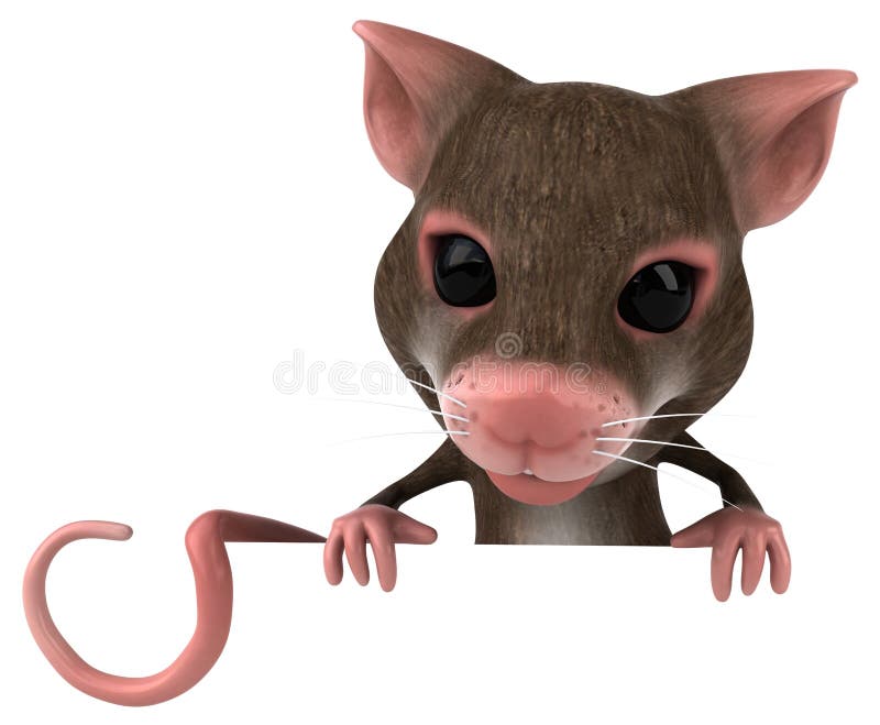 Mouse with a tooth stock illustration. Illustration of small - 13564491