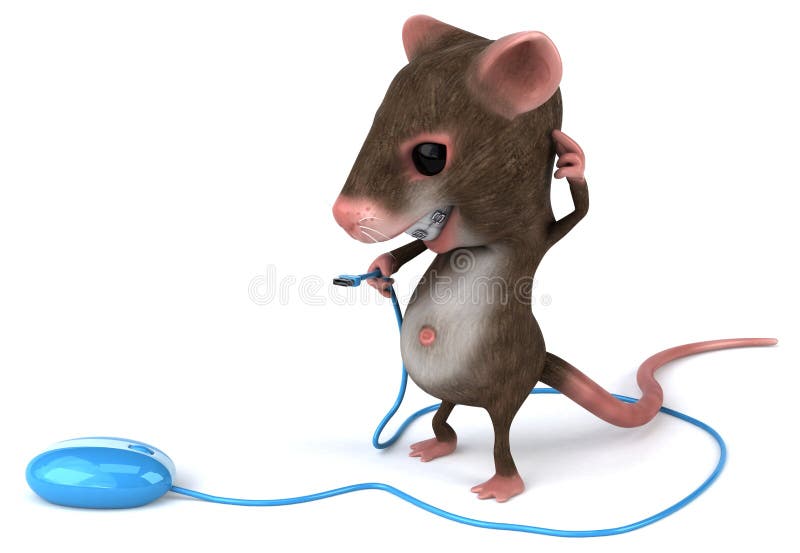 Mouse with a tooth stock illustration. Illustration of small - 13564491