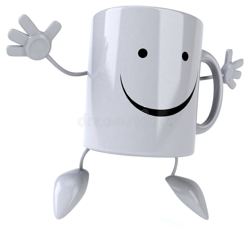 Fun mug stock illustration. Illustration of power, morning - 46480262