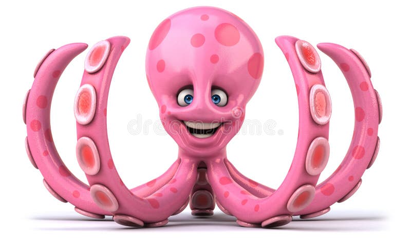 Fun octopus stock illustration. Illustration of greece - 47222712