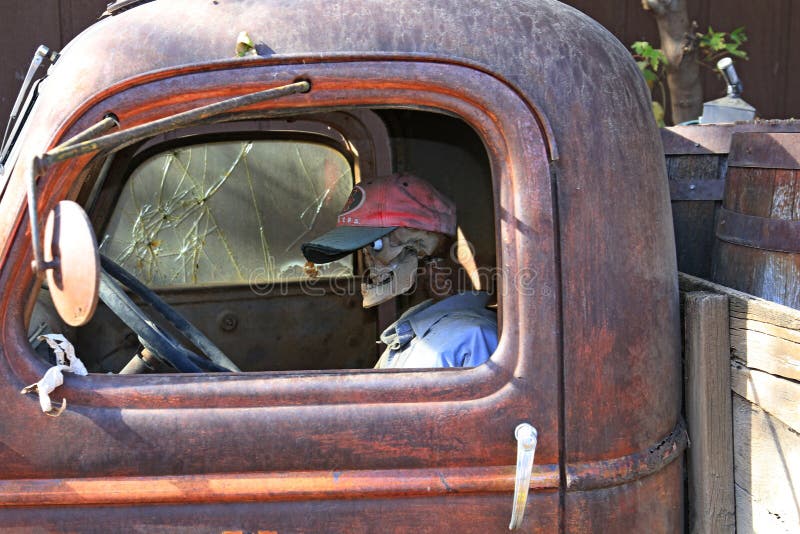 Skeleton Old Truck Stock Photos - Free & Royalty-Free Stock Photos from ...