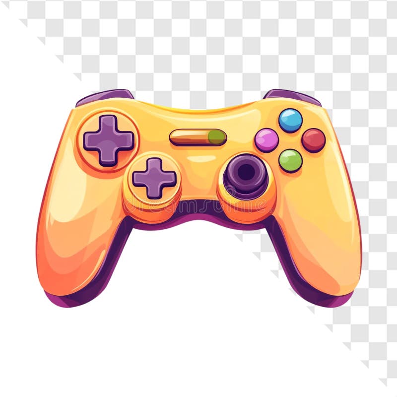 Fun Orange Game Controller Ready To Play Exciting Games Stock ...