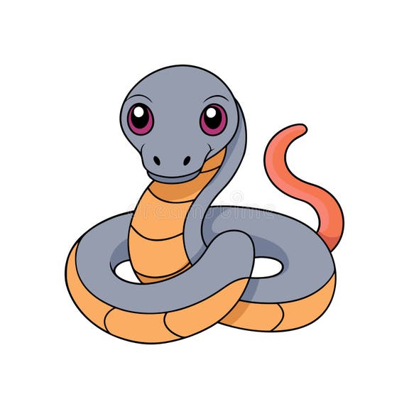 Python Coloring Outline for Kids Stock Image - Illustration of character, education: 364681237