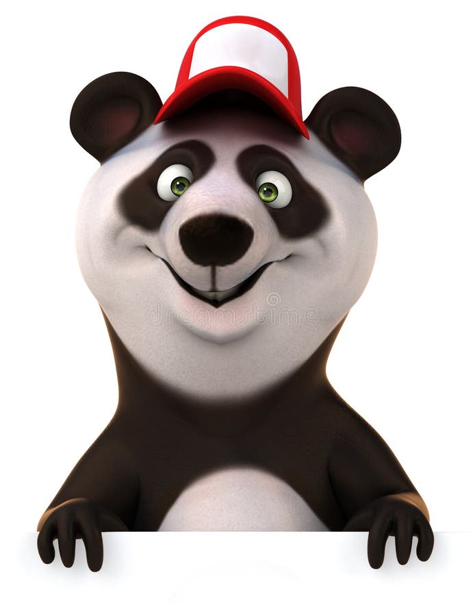 Fun panda stock illustration. Illustration of studio - 48744893