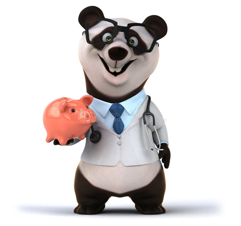 Fun panda stock illustration. Illustration of mammal - 53103338