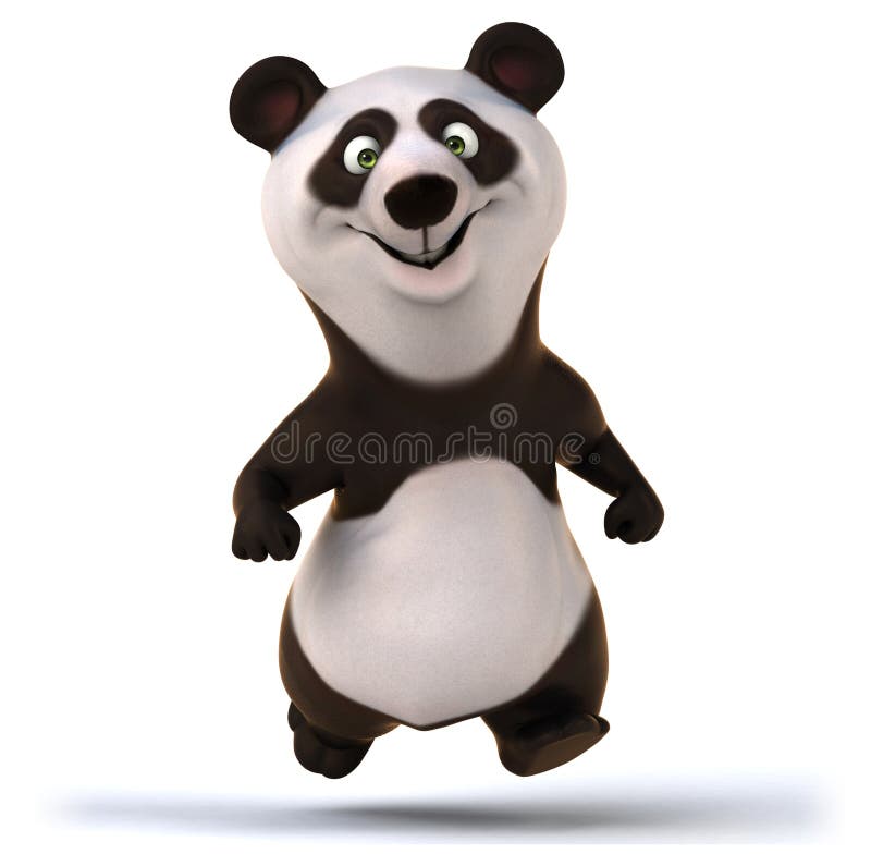 Fun panda stock illustration. Illustration of isolated - 57517097
