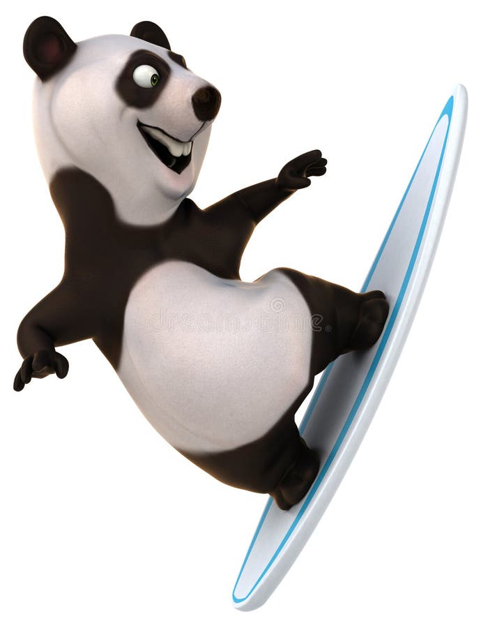 Fun panda stock illustration. Illustration of cartoon - 62592060