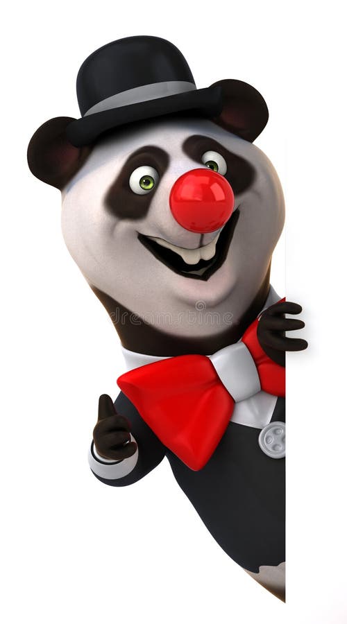 Panda clown stock illustration. Illustration of panda - 45087350