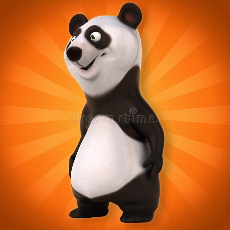 Fun panda stock illustration. Illustration of white, teddy - 66188620