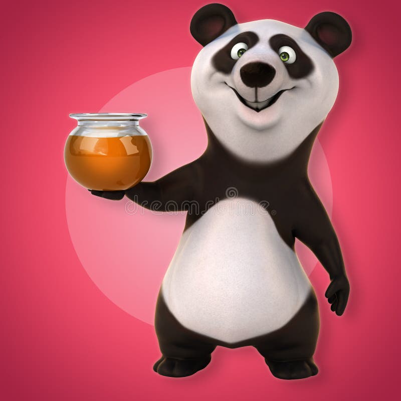 Fun panda stock illustration. Illustration of claw, character - 66189038