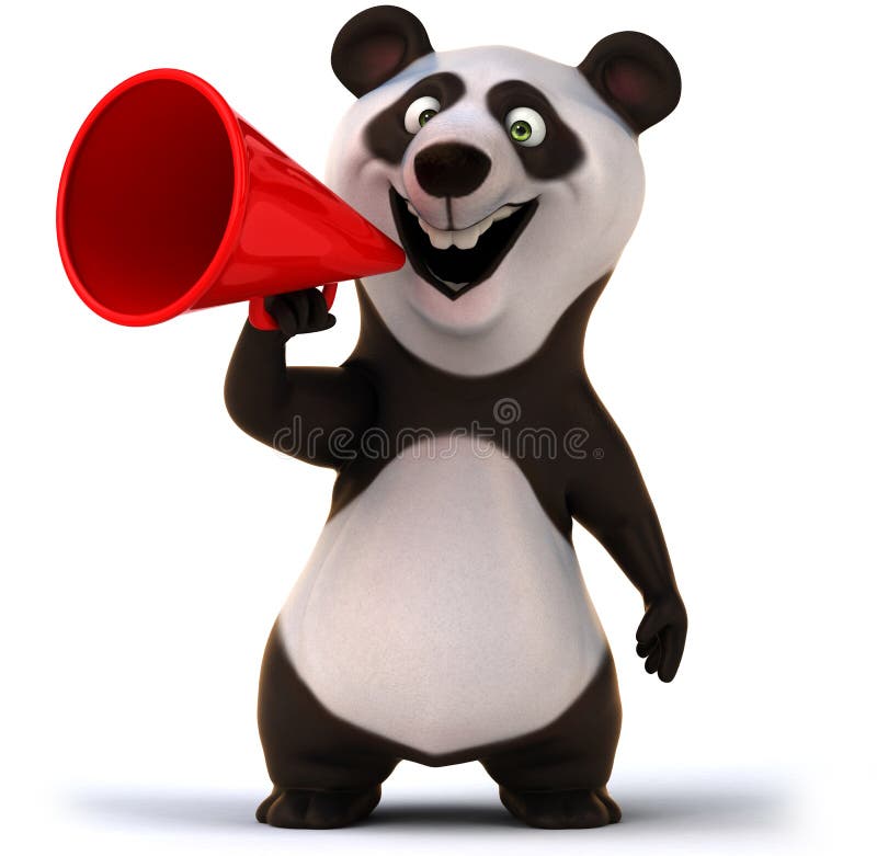 Fun panda stock illustration. Illustration of asia, claw - 33023906