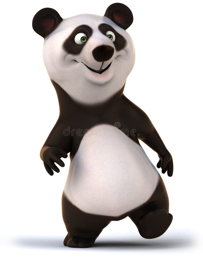 Fun panda stock illustration. Illustration of forest - 34650235