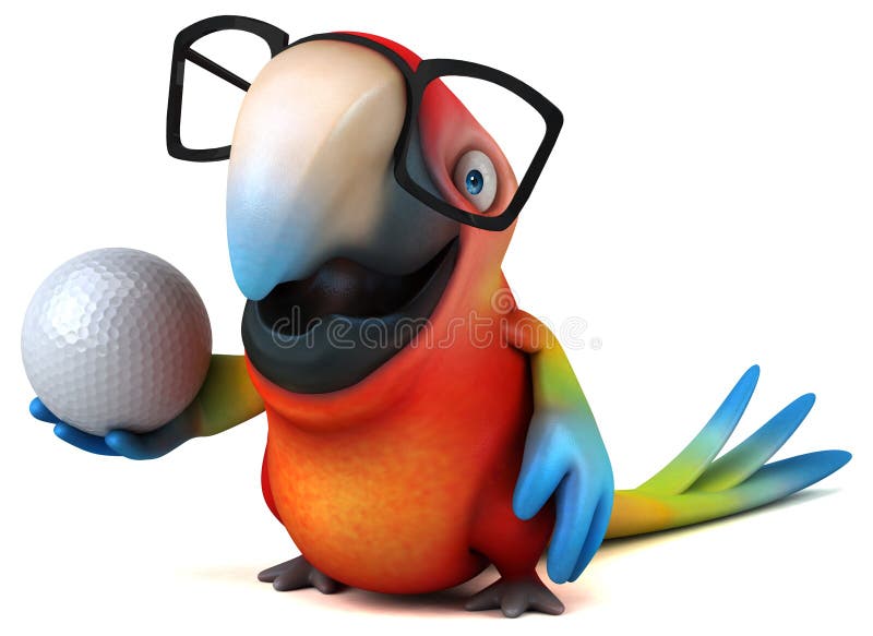 Fun parrot stock illustration. Illustration of perch - 113032678