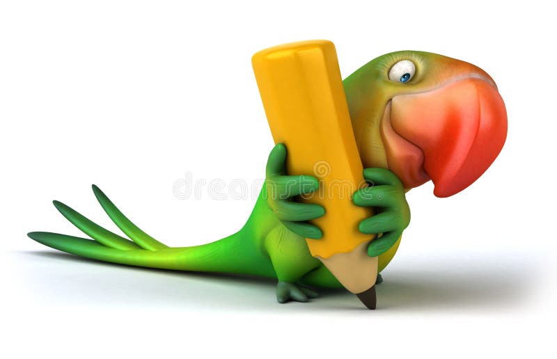Parrot Writing Stock Illustrations – 329 Parrot Writing Stock ...