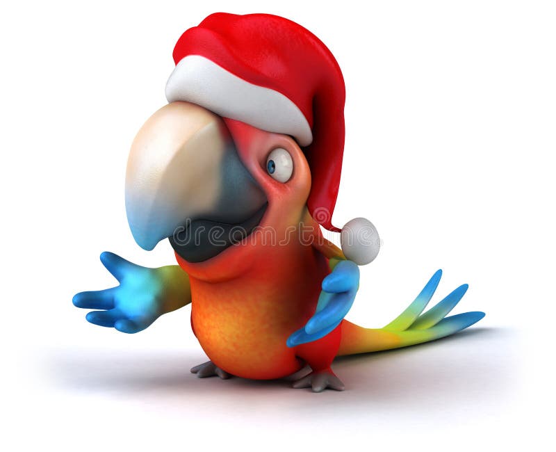 Fun parrot stock illustration. Illustration of cute, natural - 47240045