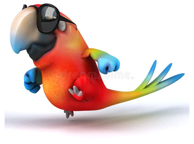 Fun parrot stock illustration. Illustration of colourful - 50840253