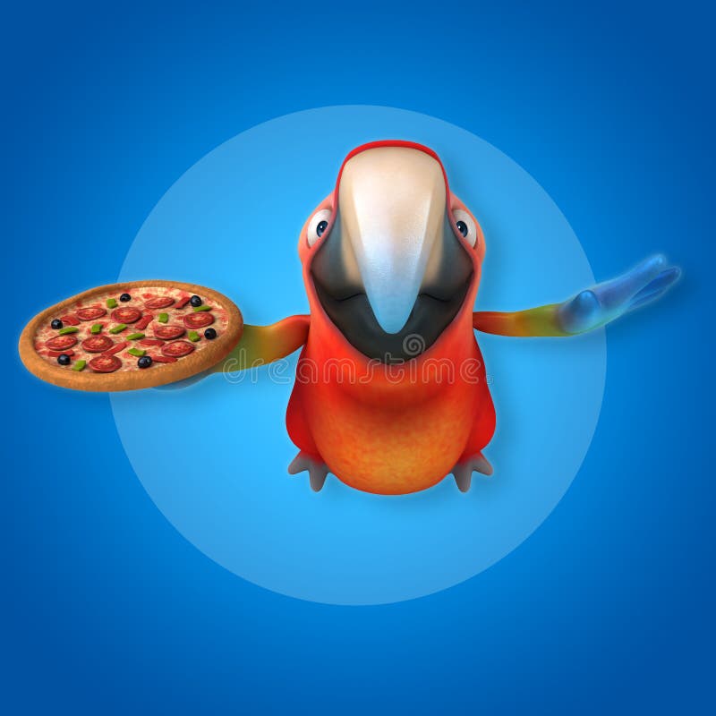 Fun parrot stock illustration. Illustration of beak, colourful - 71132947