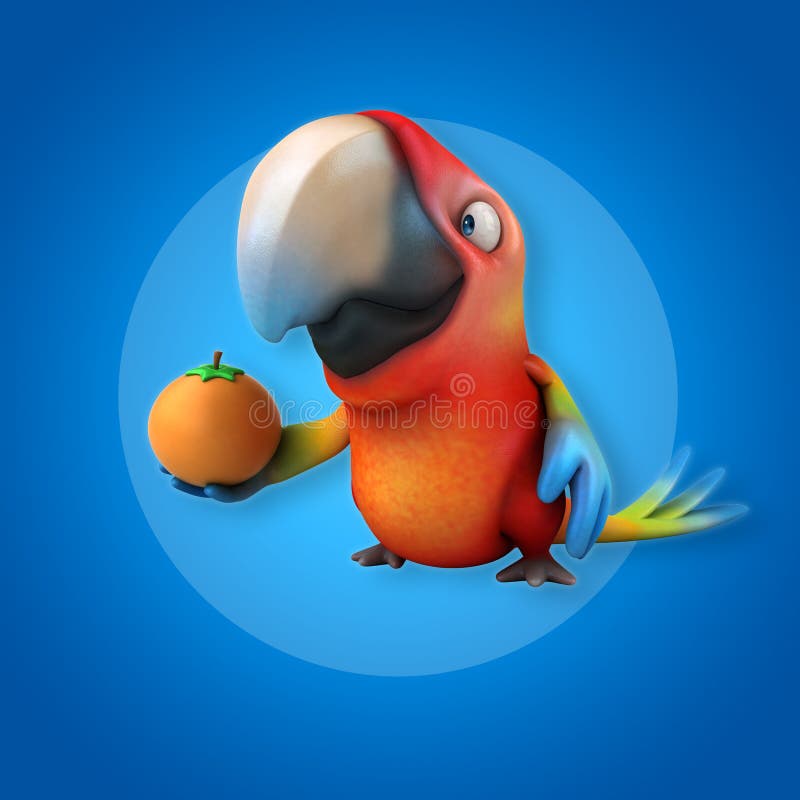 Fun parrot stock illustration. Illustration of perch - 71133464