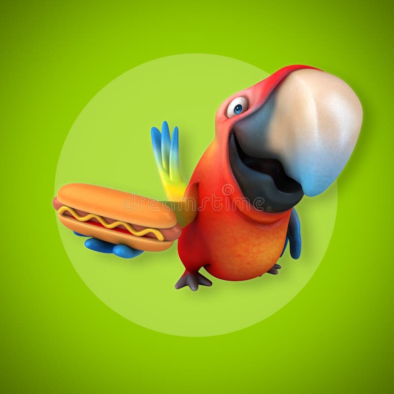 Fun parrot stock illustration. Illustration of colourful - 71134087