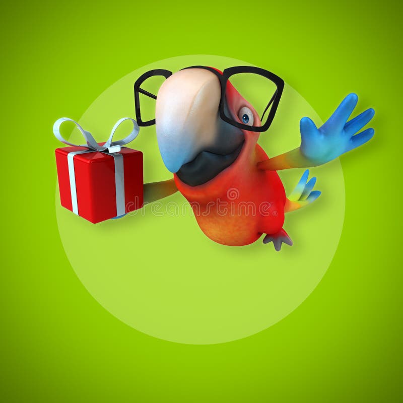 Fun parrot stock illustration. Illustration of bright - 71134492