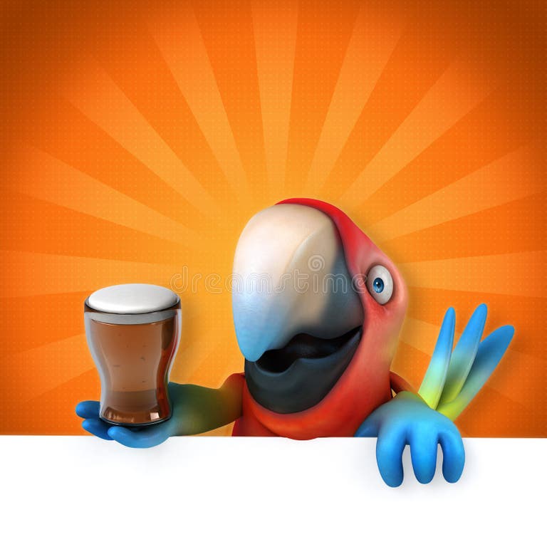 Parrot Bird Beer Stock Illustrations – 38 Parrot Bird Beer Stock ...