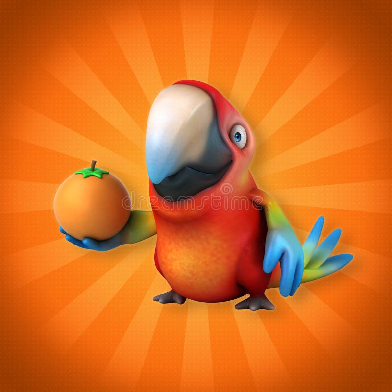 Fun parrot stock illustration. Illustration of colourful - 71548554