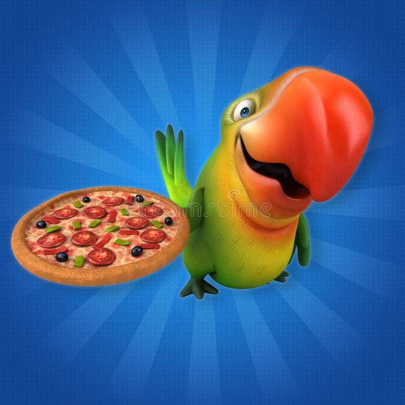 Fun parrot stock illustration. Illustration of animal - 71548683