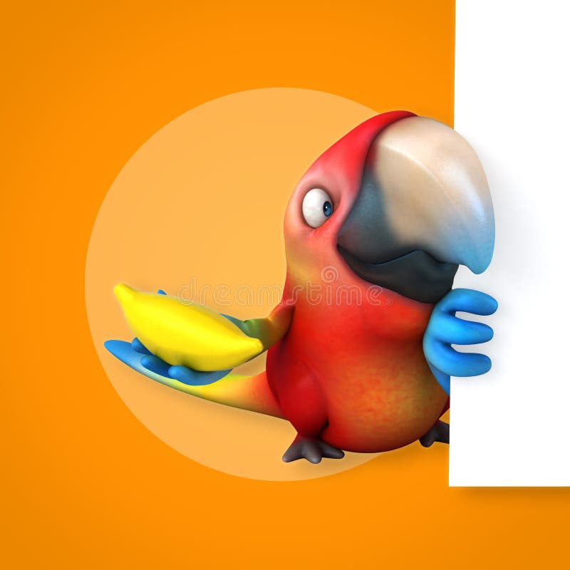 Fun parrot stock illustration. Illustration of nature - 78539784