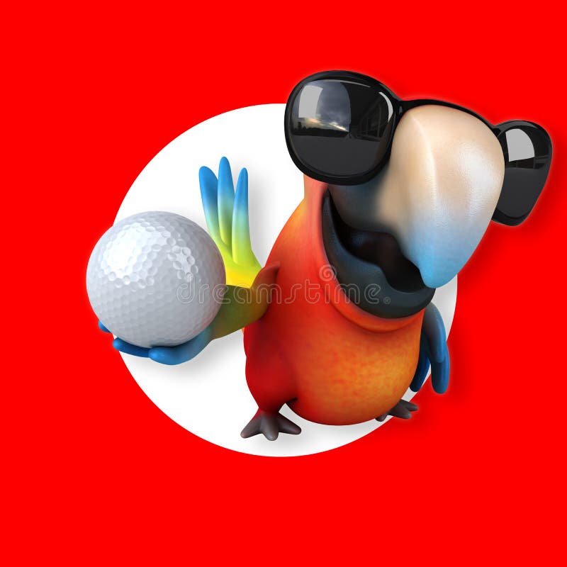 Fun parrot stock illustration. Illustration of colorful - 98528440