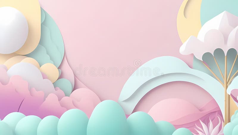 Fun with Pastel: Lively Background for Playful Presentations Stock ...