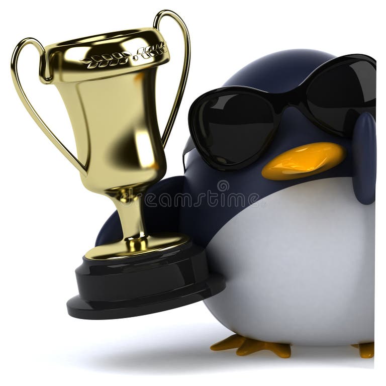 Penguin Trophy Stock Illustrations – 40 Penguin Trophy Stock ...
