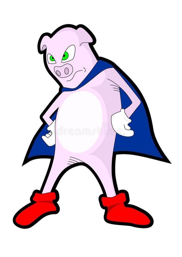 Fun pig stock vector. Illustration of power, animal, layer - 21404371