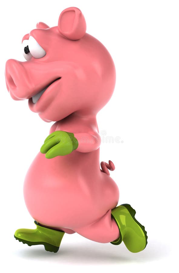 Fun pig stock illustration. Illustration of farm, greed - 53113099