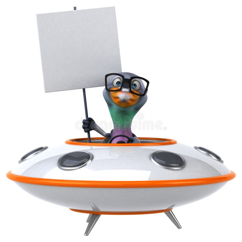 Fun pigeon stock illustration. Illustration of alien - 64514460