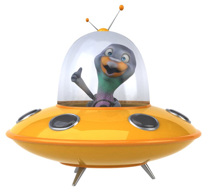 Fun pigeon stock illustration. Illustration of alien - 72179865