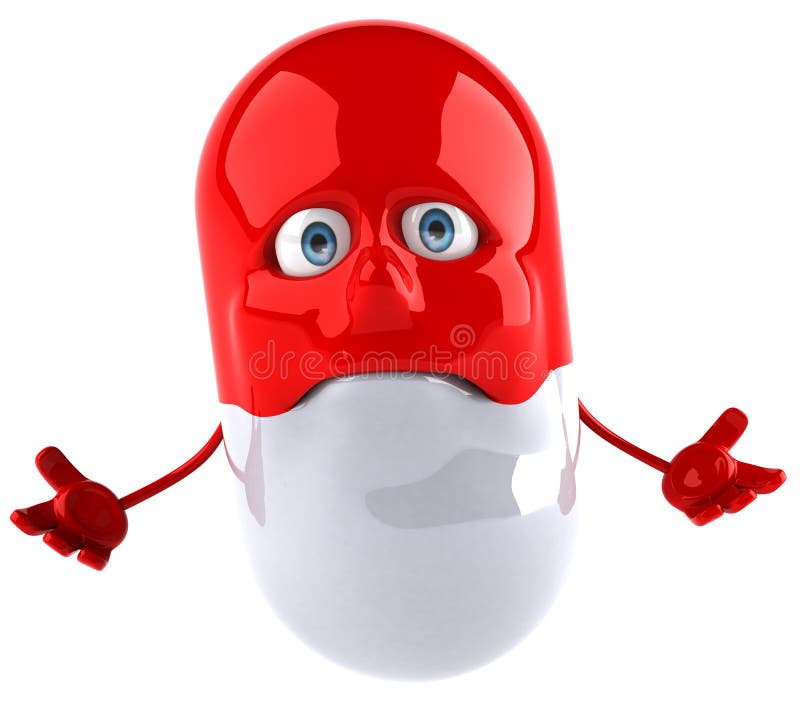 Fun pill stock illustration. Illustration of pill, medicine - 43447526