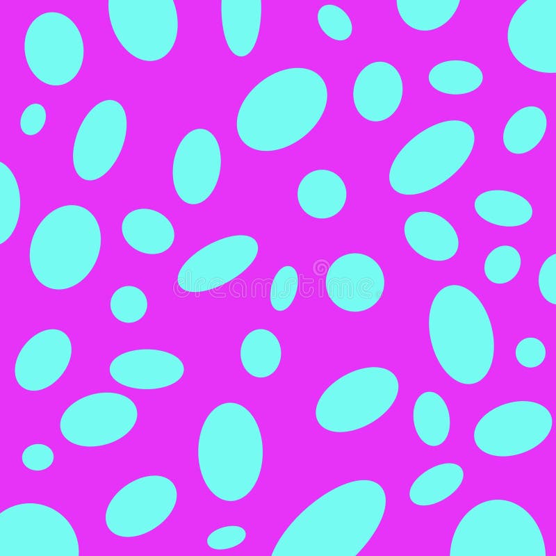 Fun Pink Background with Bright Blue Spots Stock Illustration ...