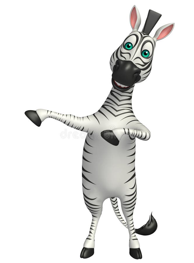 Fun Pointing Zebra Cartoon Character Stock Illustrations – 14 Fun ...