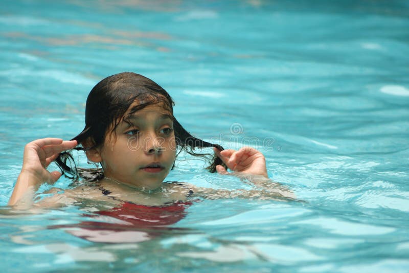 Fun in the pool stock image. Image of exercises, clear - 1163593