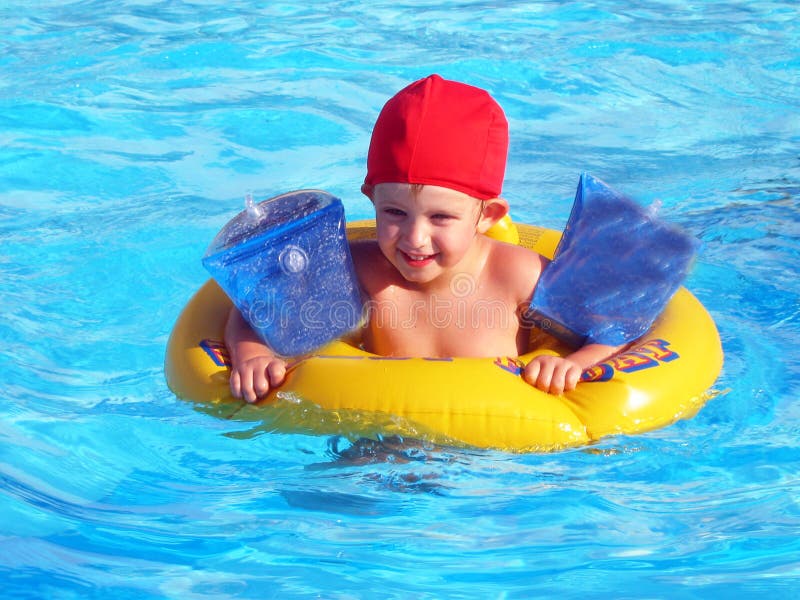Fun in the pool stock photo. Image of buckets, child, girl - 2616740