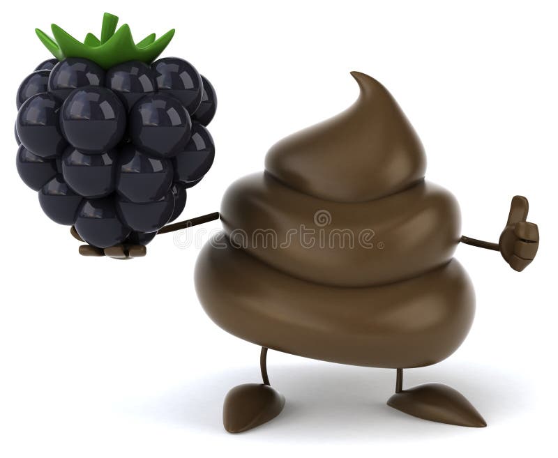 Fun poop stock illustration. Illustration of pile, blackberry - 65950610