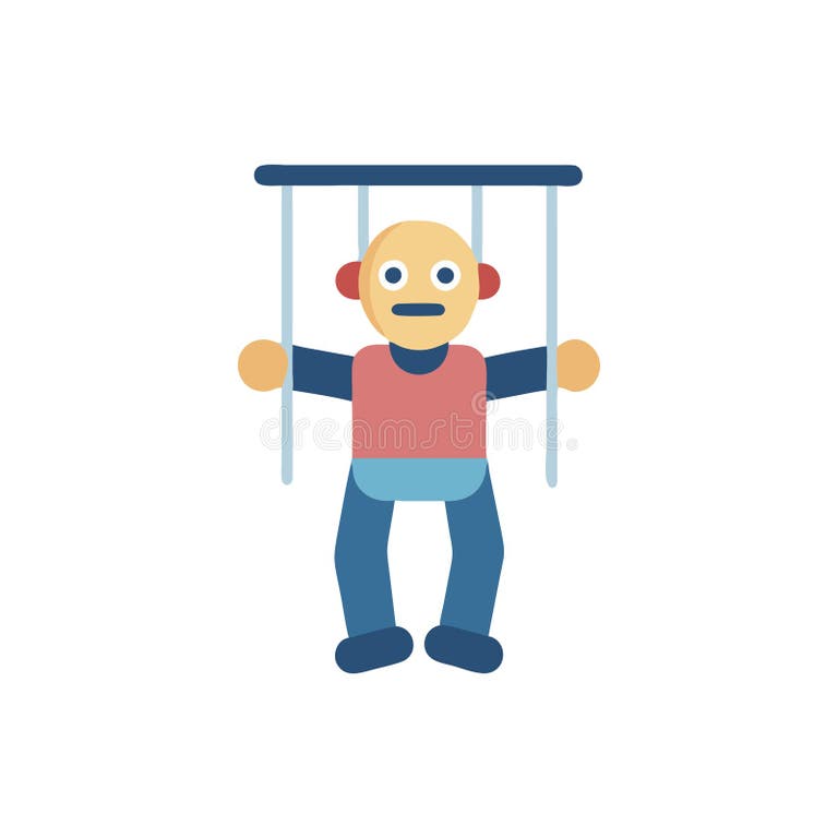 Fun Puppet Icon for Entertainment Stock Image - Illustration of ...