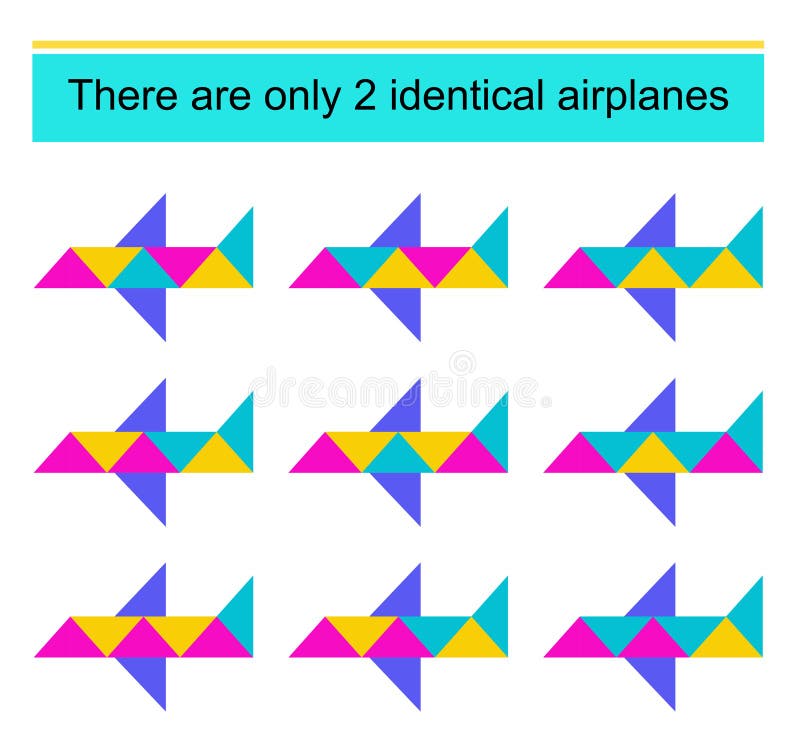Fun Puzzle Game. Task for Development of Attention and Logic. Stock ...