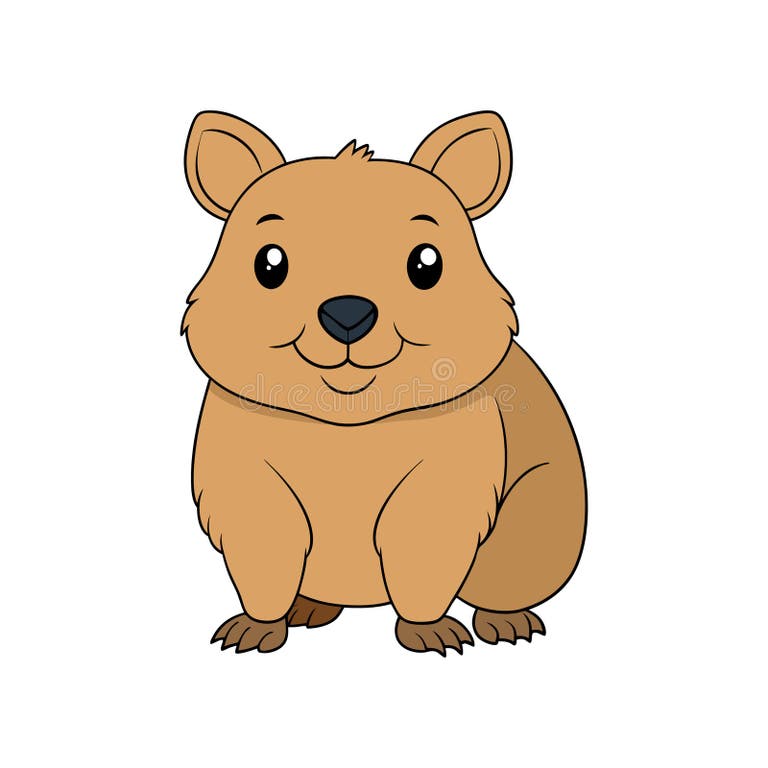 Fun Quokka Coloring Activity Stock Image - Illustration of playful ...