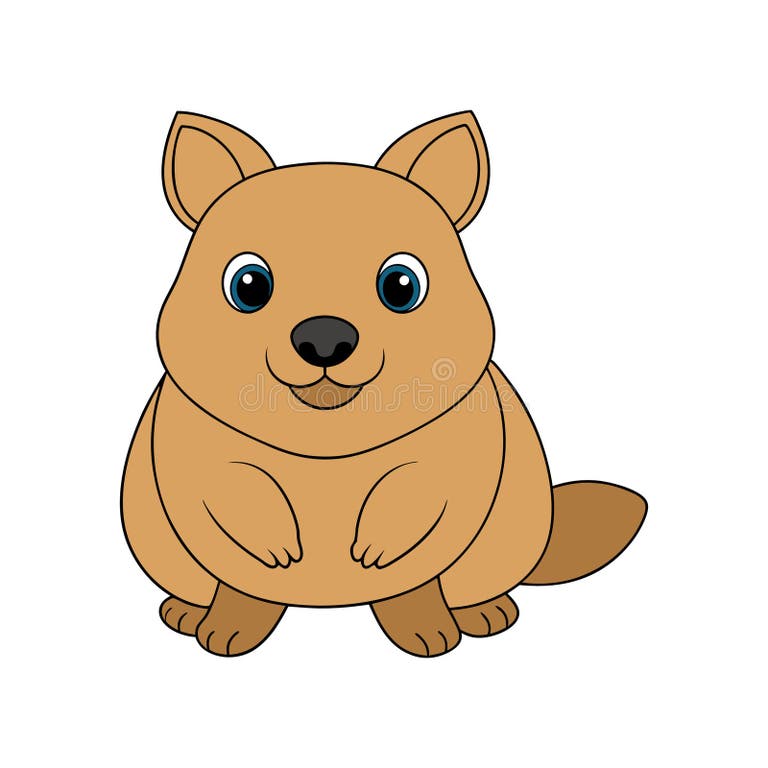 Fun Quokka Coloring Activity Stock Photo - Illustration of element ...