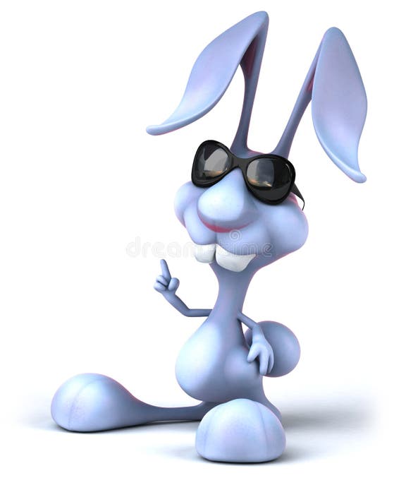 Fun rabbit stock illustration. Illustration of easter - 28707157